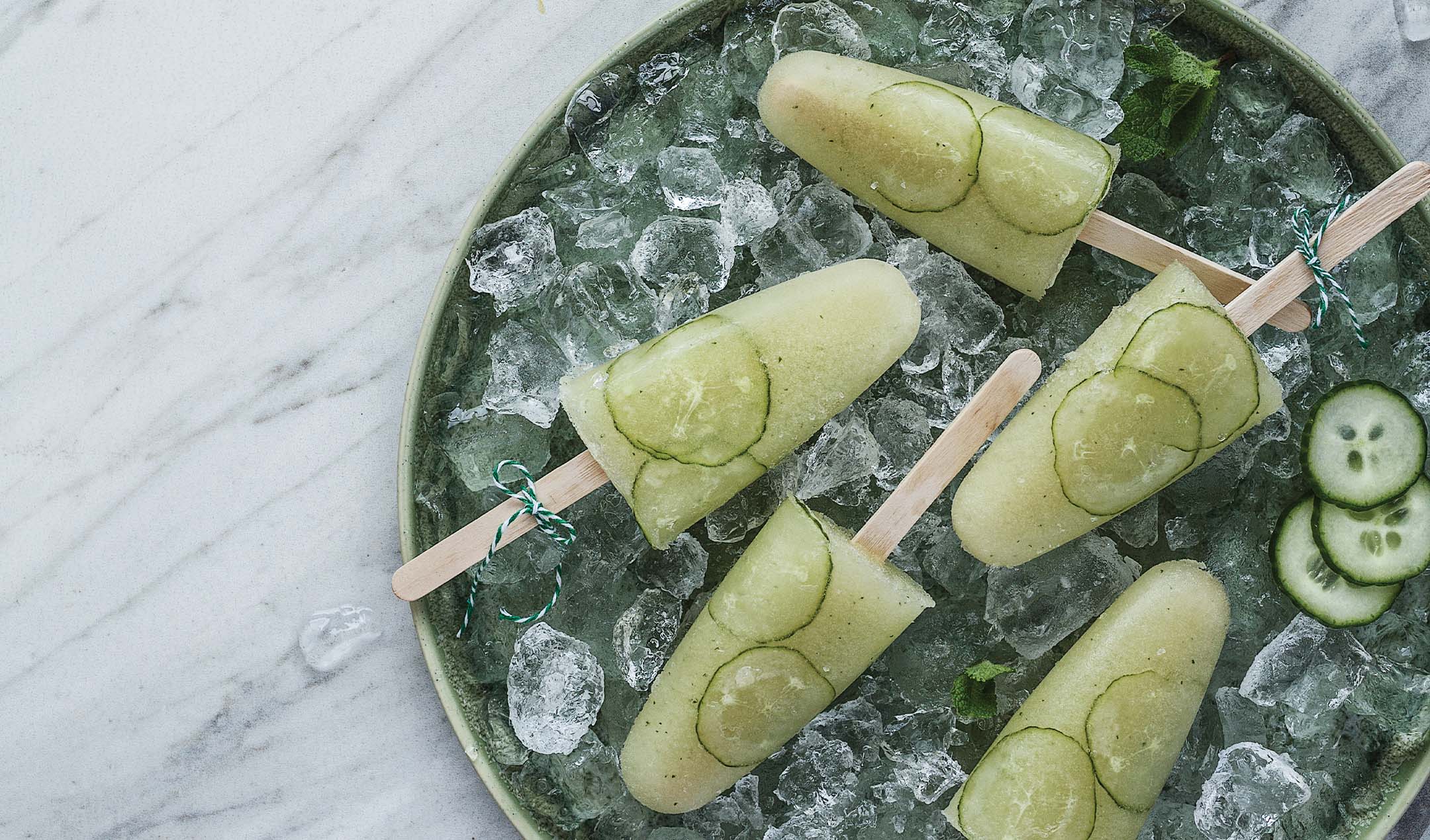 Melon and cucumber ice-pops | easyFood