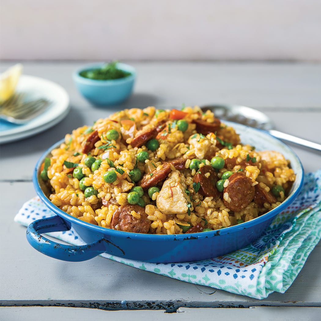 Chicken and chorizo paella | easyFood