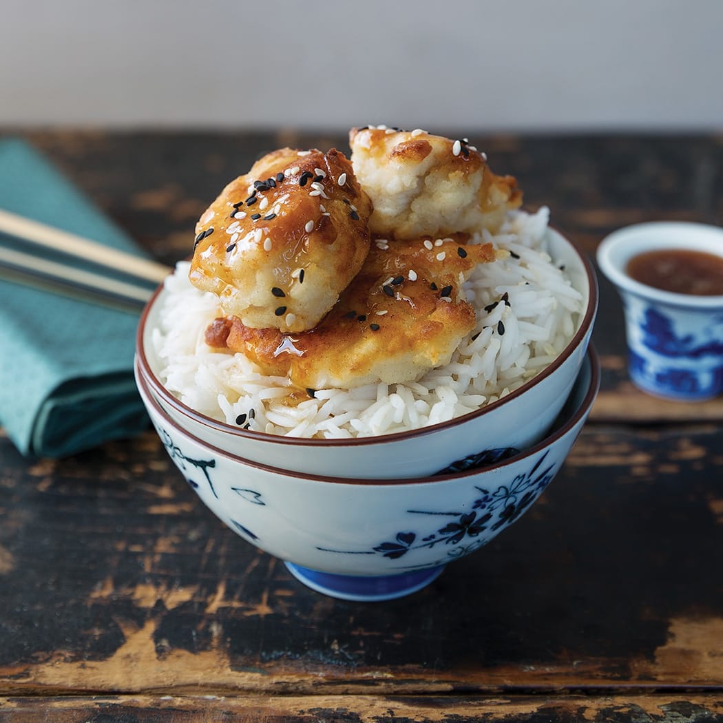 Sticky honey chicken with rice recipe | easyFood