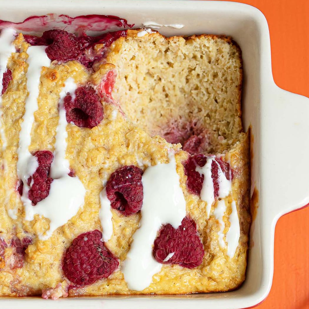 Raspberry baked oats | easyFood