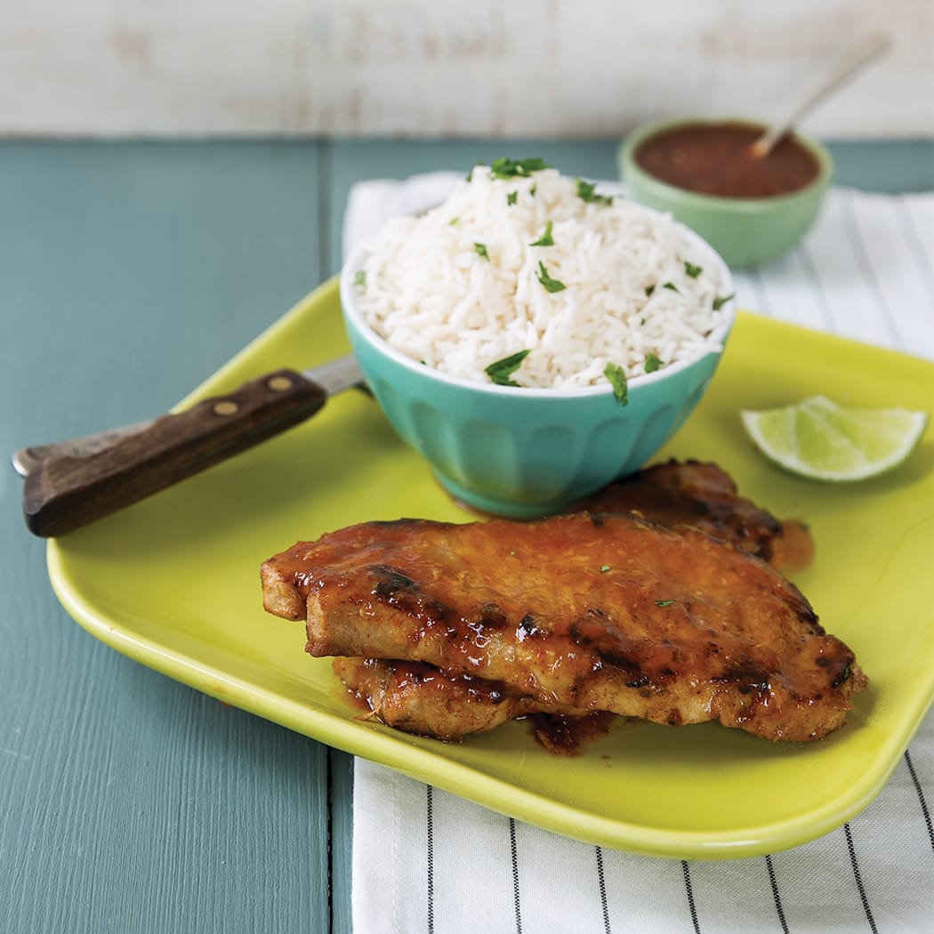 Sweet and spicy pork chops recipe | easyFood